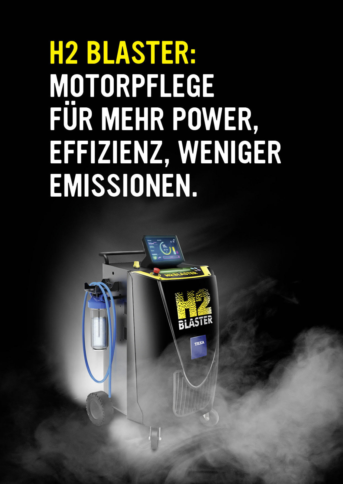 Effiziente Motorreinigung mit dem TEXA H2 Blaster – Fritz Wittich GmbH